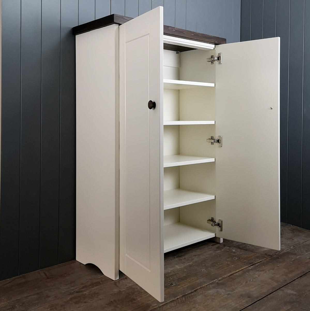 Rustic Storage Cupboard with 5 Shelves – Original Crate Furniture